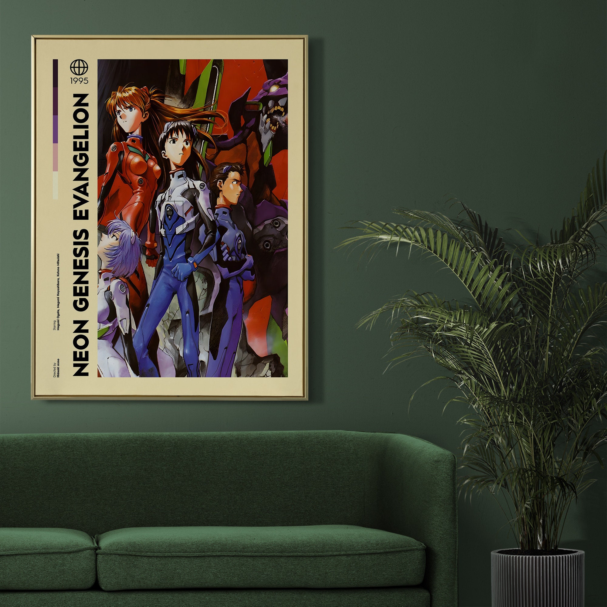 Neon Genesis Evangelion Poster, Neon Genesis Evangelion Wall Art, Neon ...