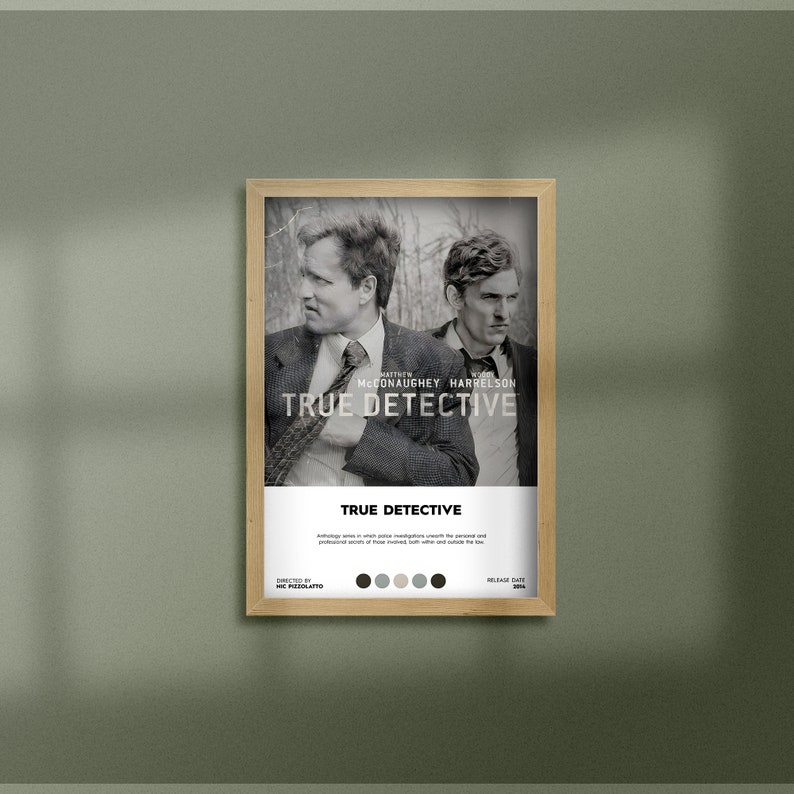 True Detective Poster, True Detective Wall Art, True Detective Home ...