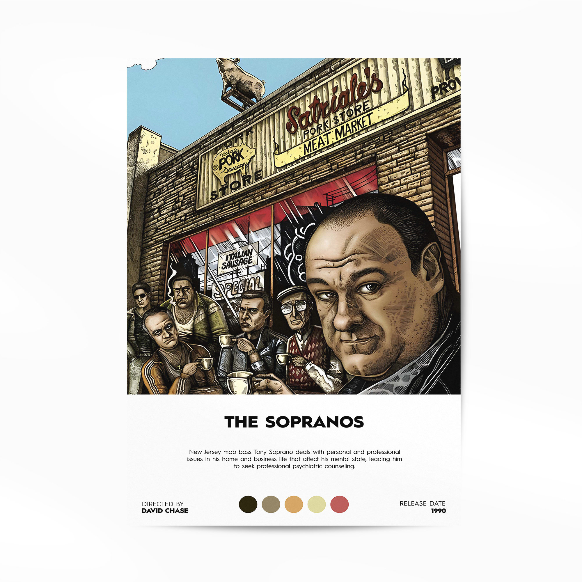 The Sopranos Poster, the Sopranos Wall Art, the Sopranos Home Decor ...