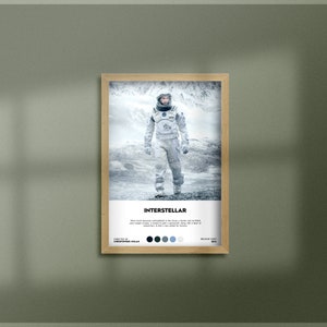 Interstellar Poster, Interstellar Home Decor, Interstellar Wall Art ...