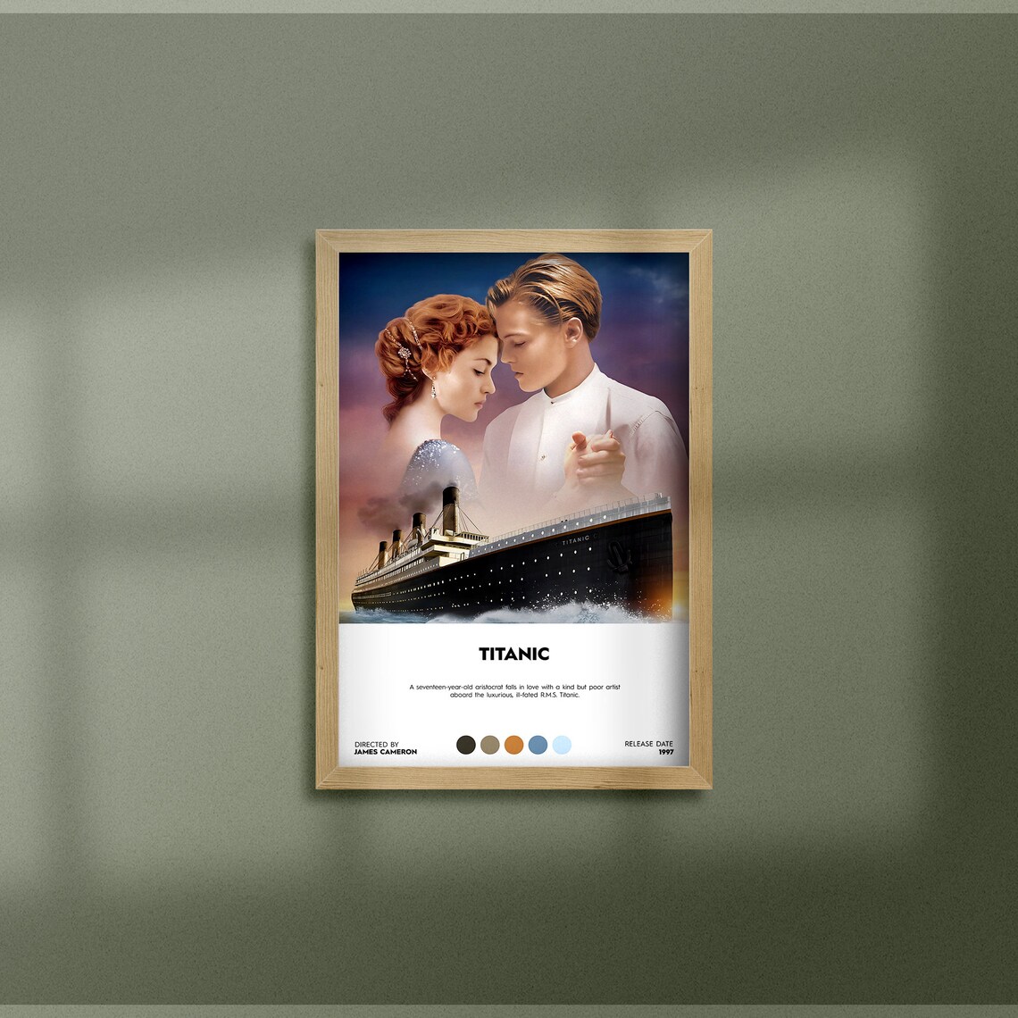 Titanic Poster, Titanic Wall Art, Titanic Home Decor, Titanic 1997 ...