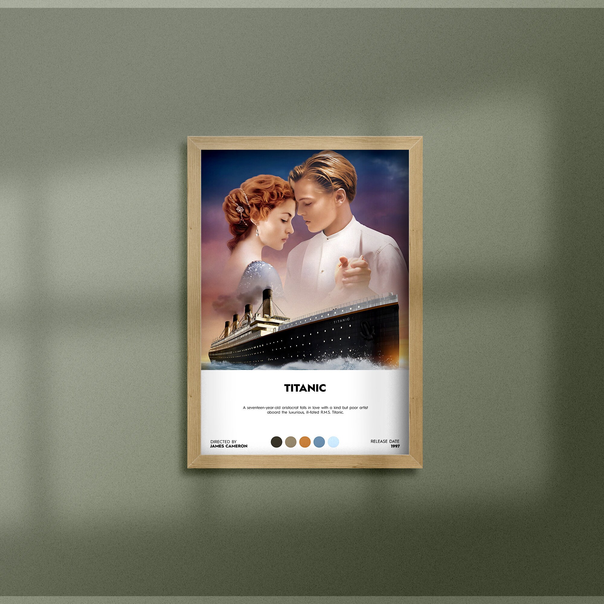 Titanic Poster, Titanic Wall Art, Titanic Home Decor, Titanic 1997 ...
