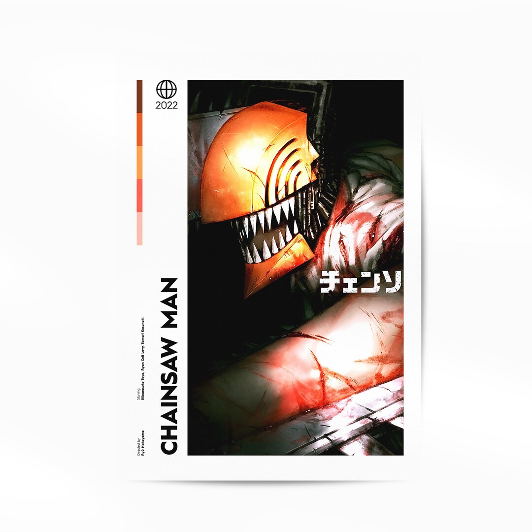 Chainsaw Man Poster, Chainsaw Man Manga, Chainsaw Man Print, Chainsaw ...