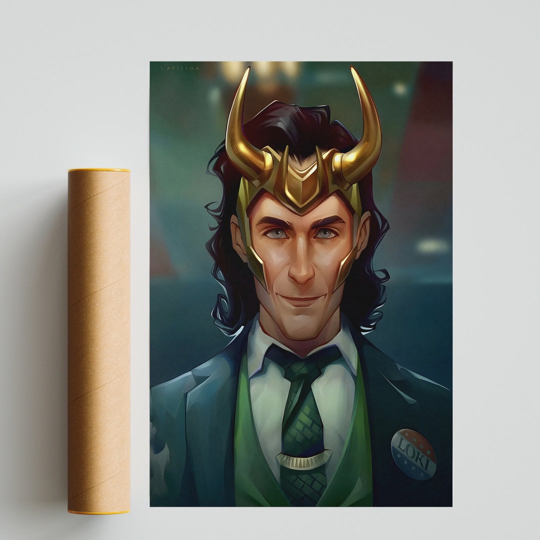 Loki Poster, Loki Print, Loki, Loki Wandkunst, Tom Hdleston Poster, Tom ...