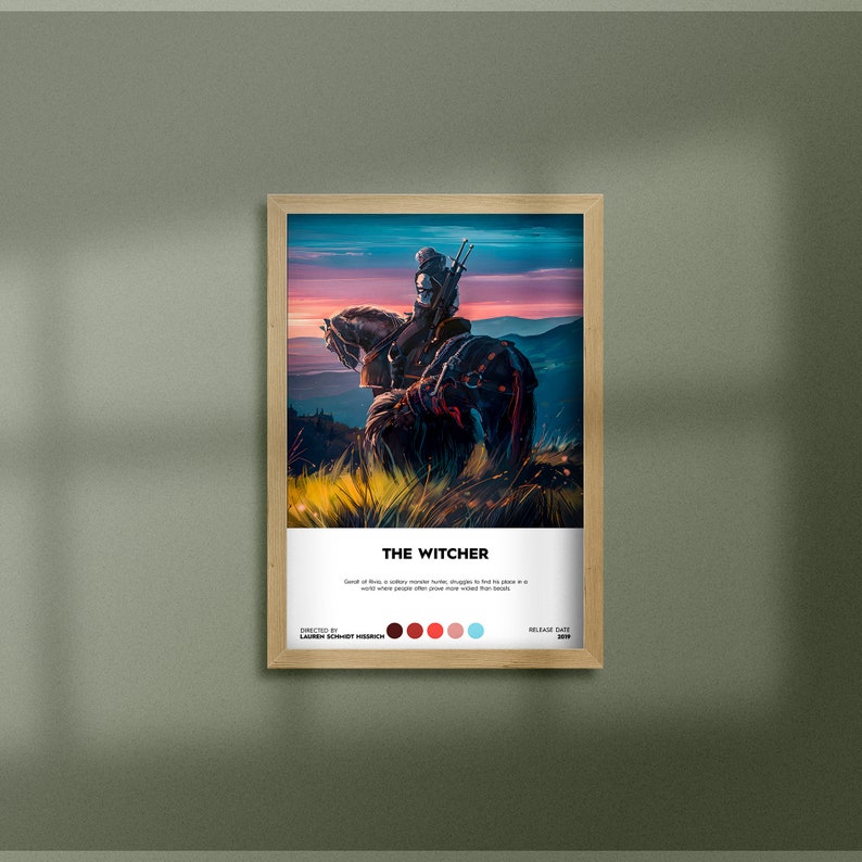 The Witcher Poster, the Witcher Wall Art, the Witcher Home Decor, the ...