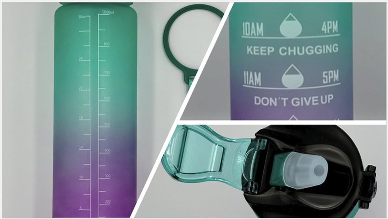 Water Bottle, Motivational Scale and Personalisation Options Available ...
