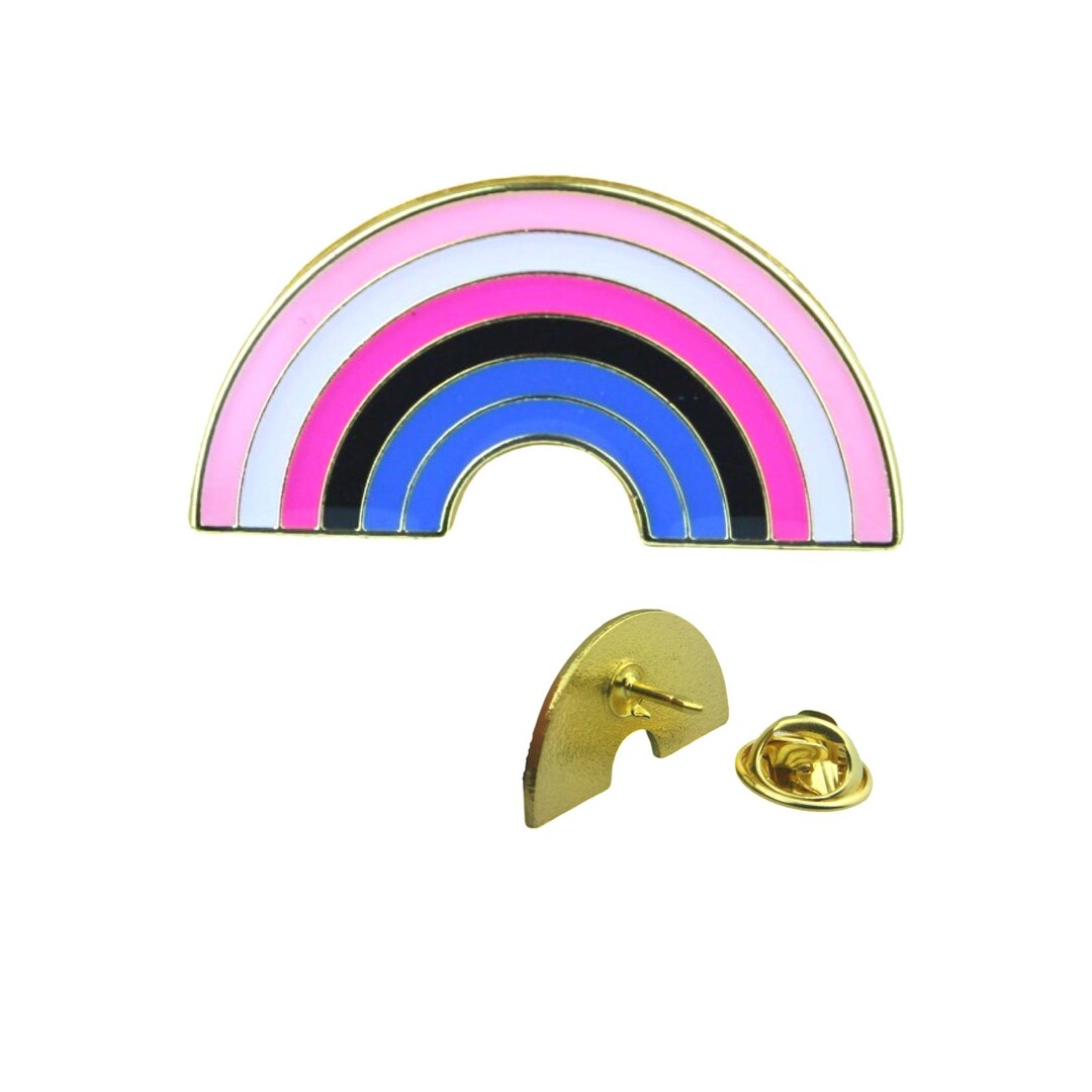 LGBTQ Enamel Pin / Brooch Rainbow Pin Gender Fluid Rainbow Pin ...