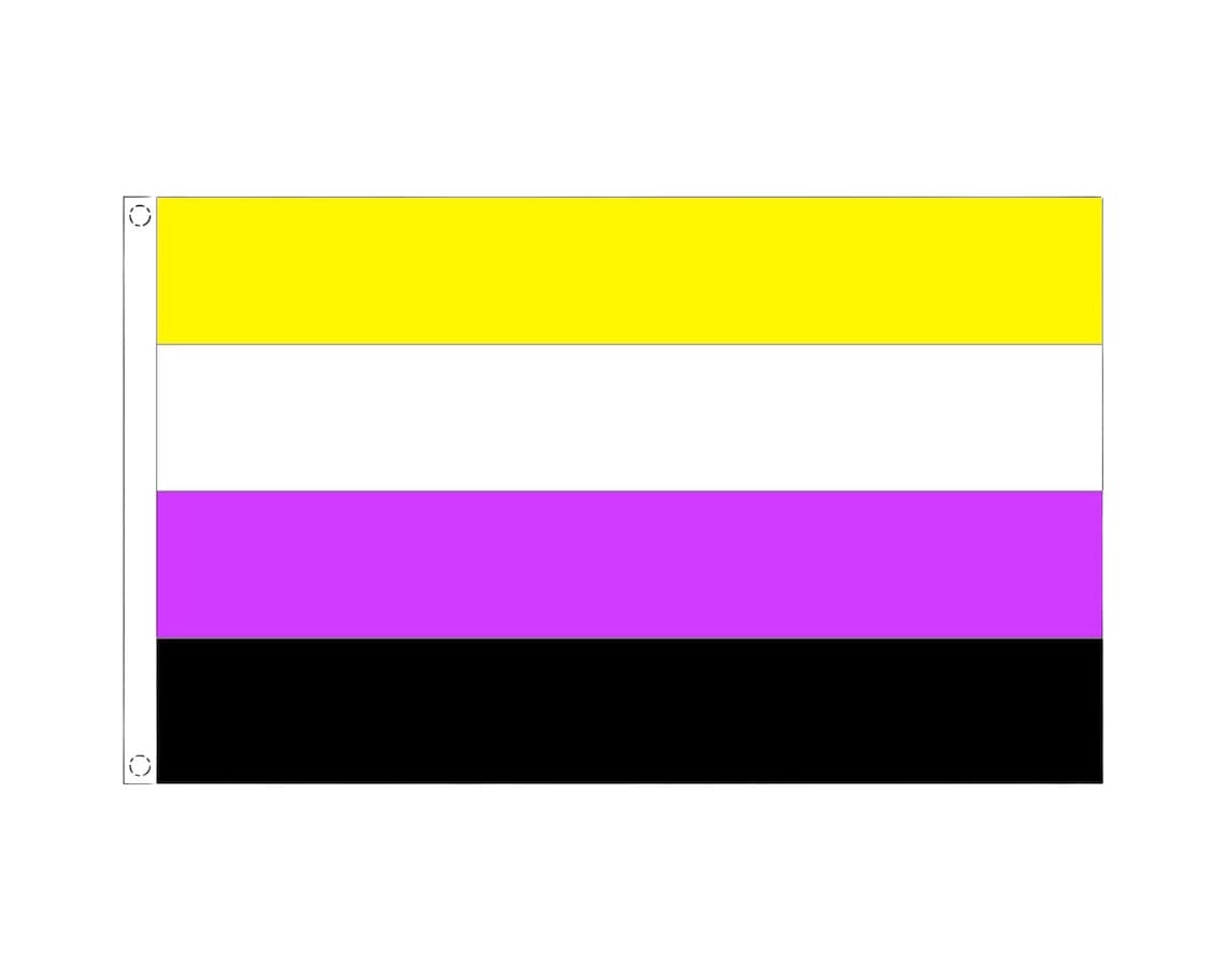 LGBTQ Flag Nonbinary Flag LGBTQ Banner Nonbinary Flag CSD Banner 90 X ...