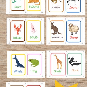Printable Flashcards for Babies/toddlers Animals - Etsy