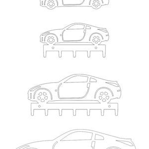 350Z, Japan Sports Car, Dxf, Svg, Ai, Png, Cdr, Digital Files, Laser ...
