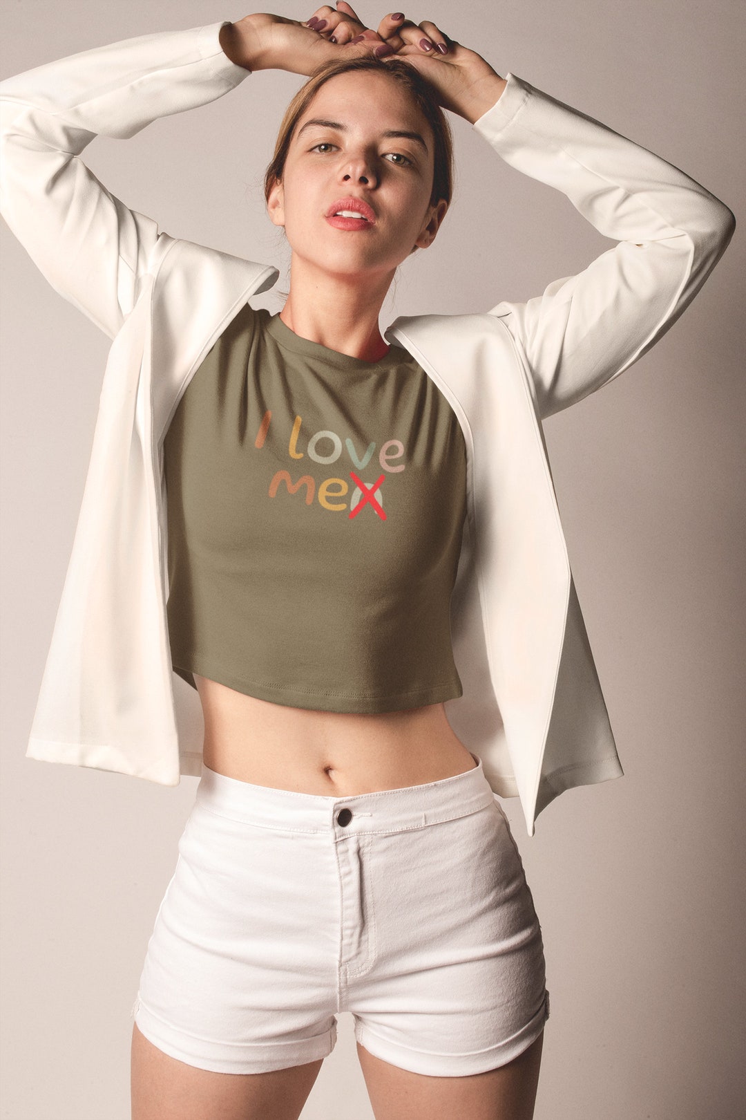 I Love Me Crop Top | I Love Men T-shirt | Funny Crop Top | Women's Crop ...