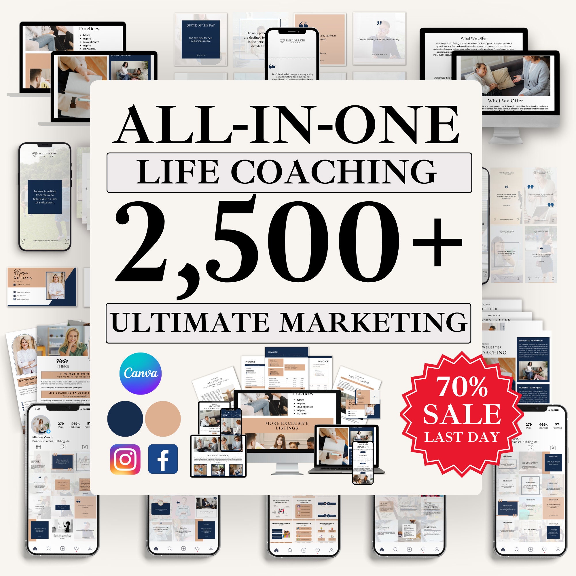 2024 MEGA TEMPLATE BUNDLE: Life Coach Templates , All in One Bundle ...