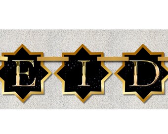 Printable Eid Al Adha Mubarak Banner Printable Eid Bunting Printable ...