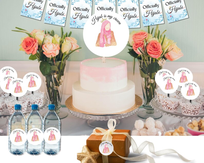 Printable Hijab Party Pack Printable Hijab Party Bundle Printable Hijab ...