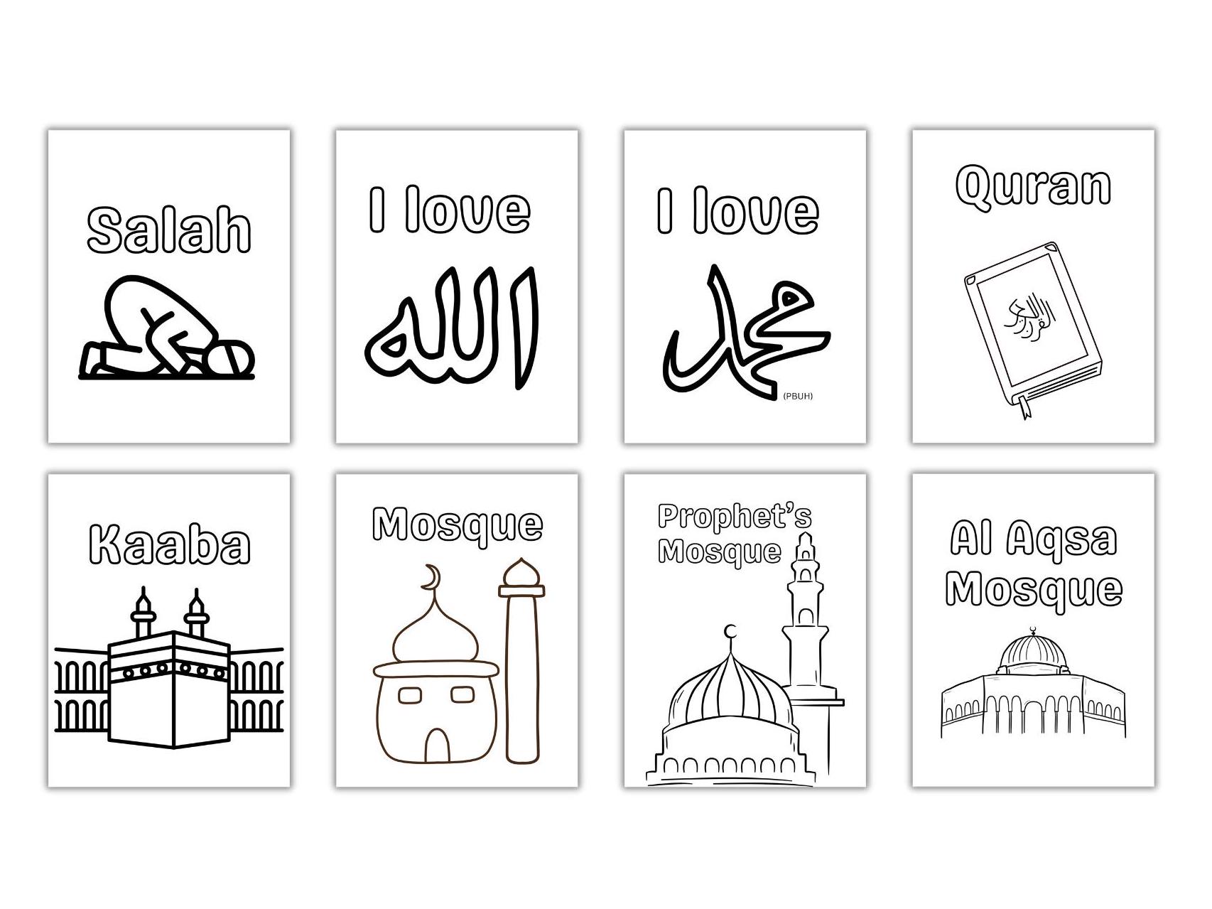 25+ Printable Muslim Kid's Colouring Pages Printable Islamic Colouring ...