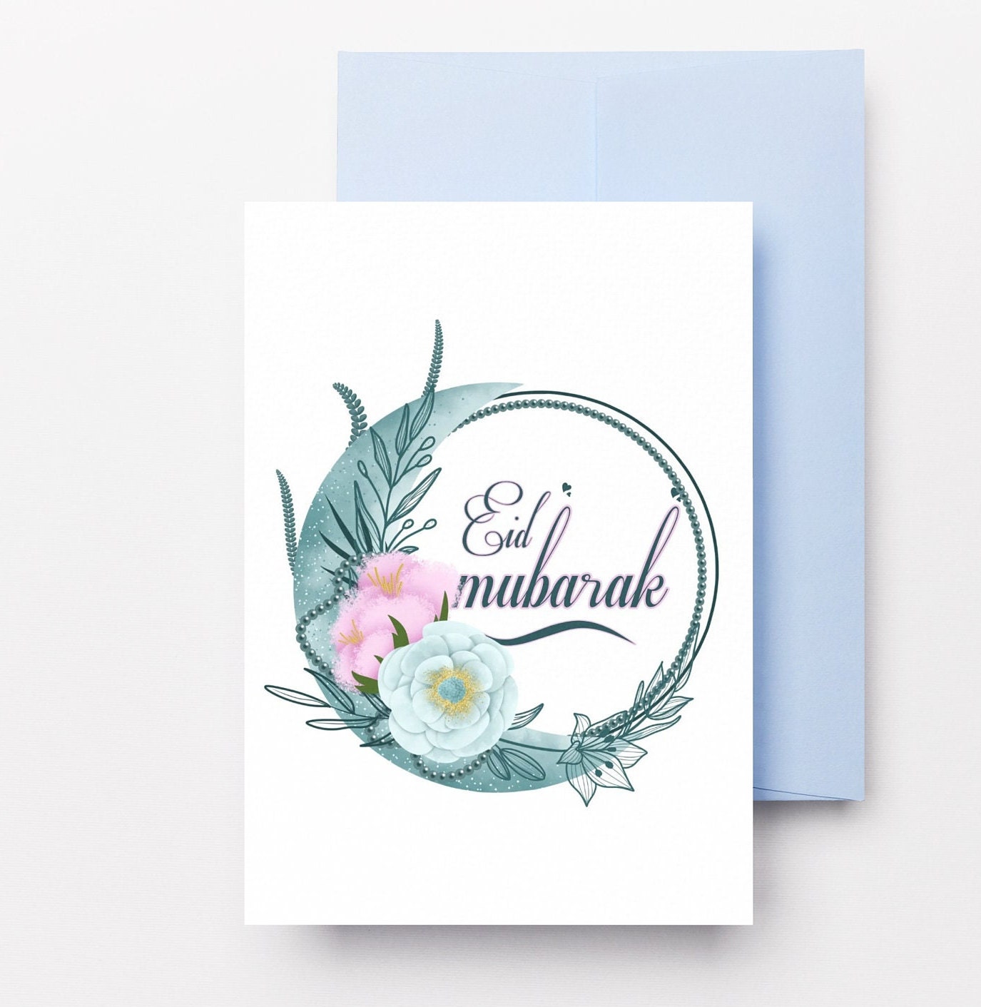 3 Printable Eid Mubarak Cards Printable Eid Cards Printable Digital Eid ...
