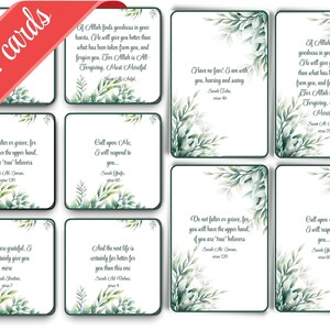 Printable Quran Verse Cards Watercolor Printable Affirmation Cards for ...