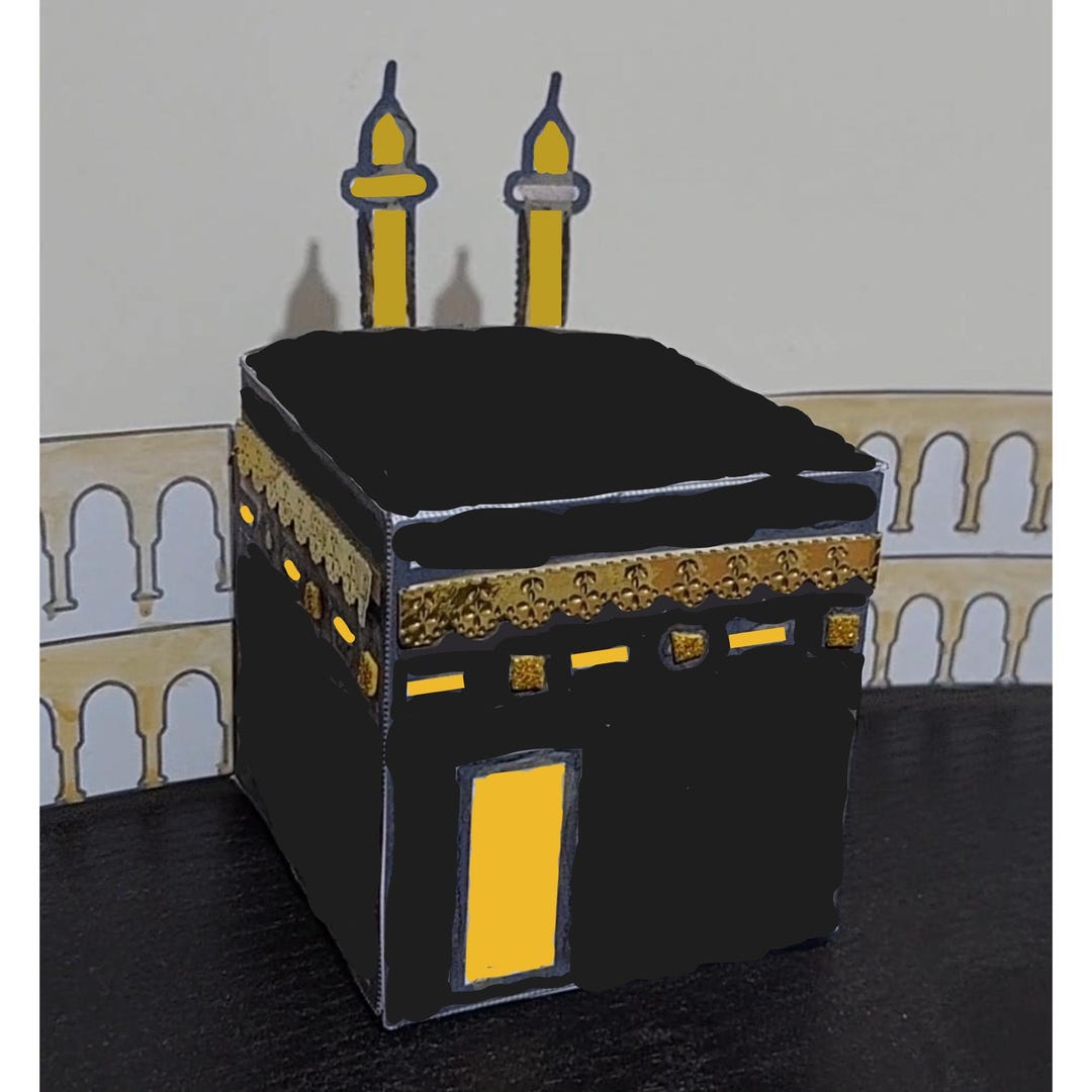 Printable Build the Kaaba Craft Printable Islamic Kid's Craft Printable ...