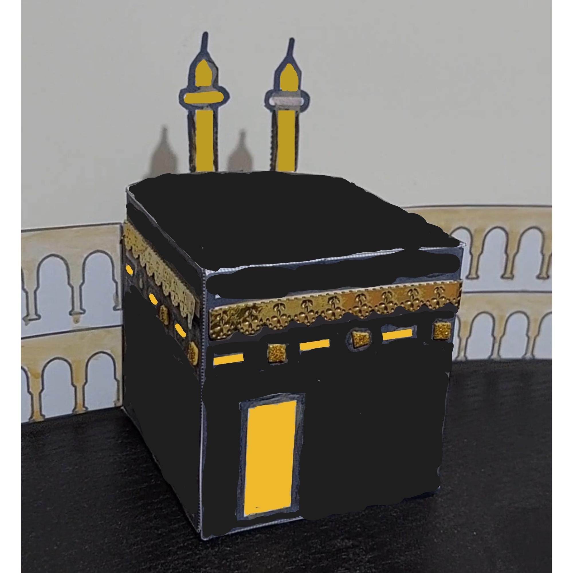 Printable Build the Kaaba Craft Printable Islamic Kid's Craft Printable ...