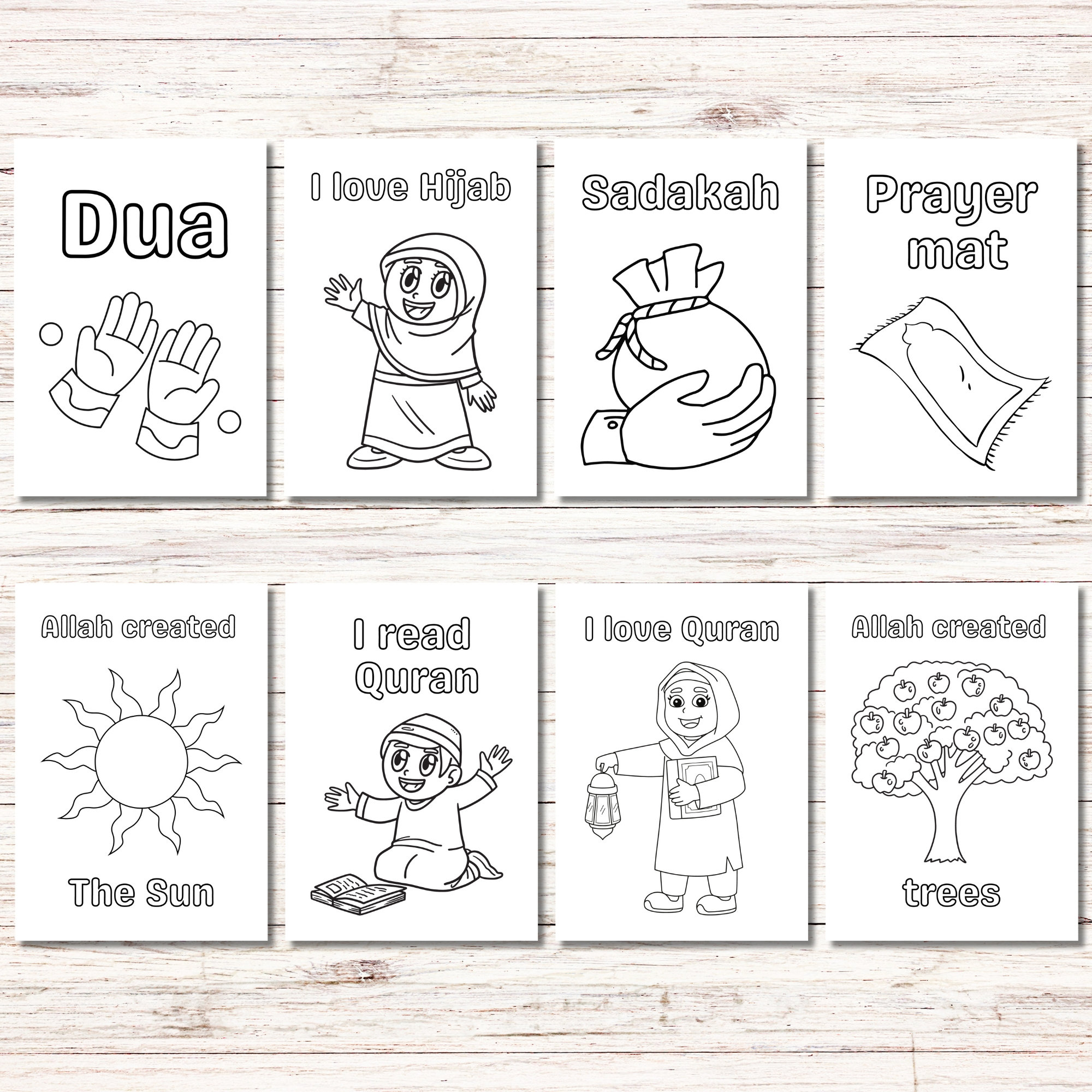 25+ Printable Muslim Kid's Colouring Pages Printable Islamic Colouring ...