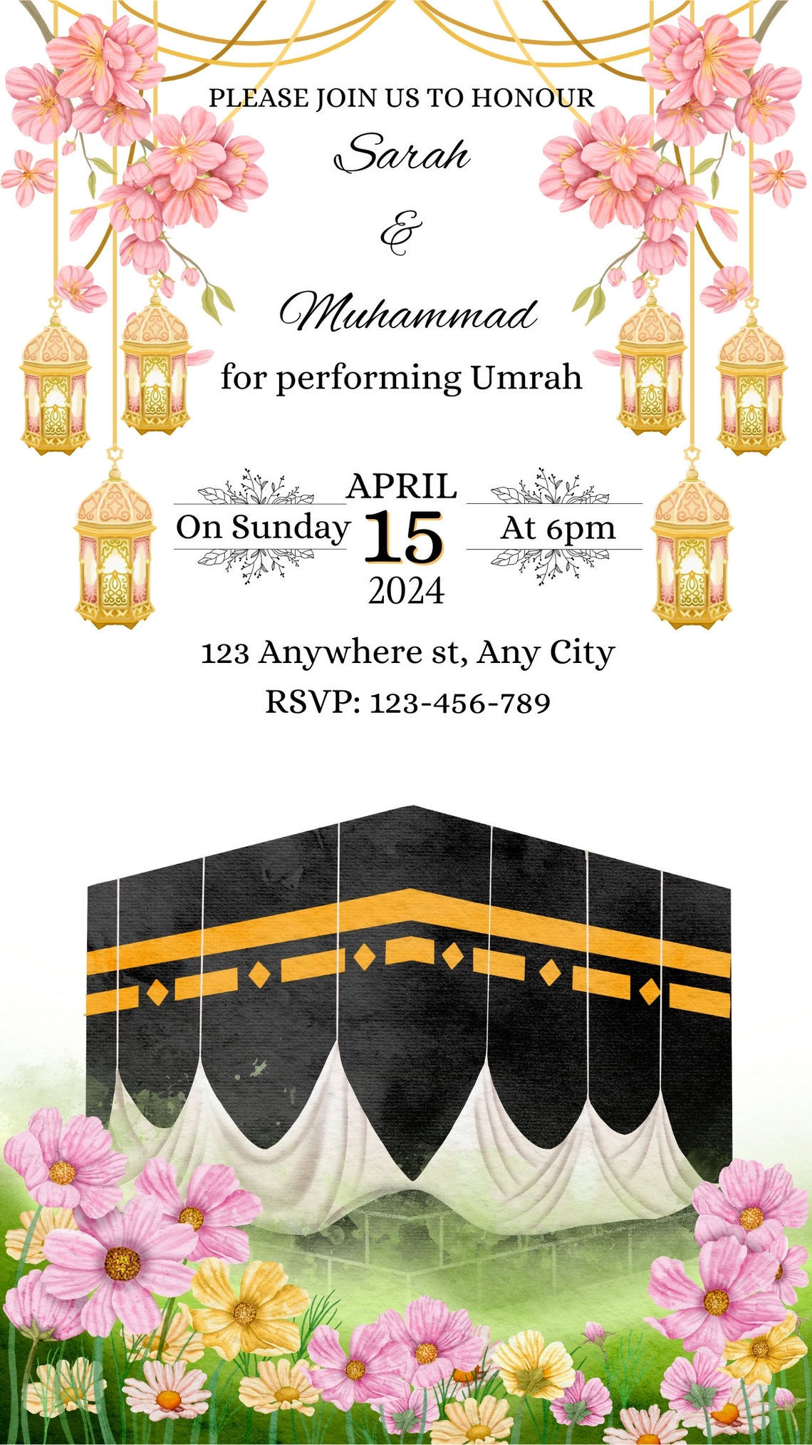 Personalised Hajj/umrah Party Invitation Personalised Video Animated ...