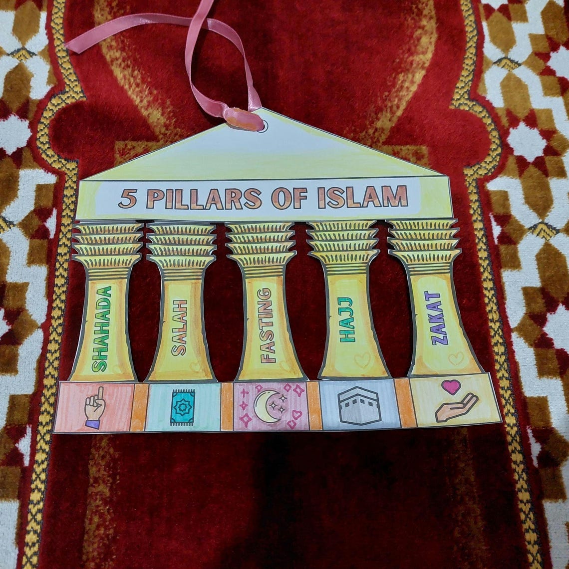 Printable 5 Pillars of Islam Crafts for Kid's Printable Islamic Kids ...