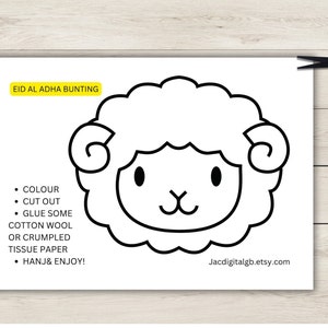Printable DIY Eid Al Adha Bunting Printable Kid's Eid Al Adha Craft ...
