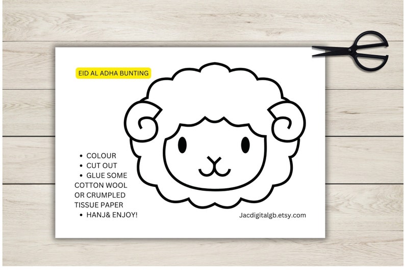 Printable DIY Eid Al Adha Bunting Printable Kid's Eid Al Adha Craft ...