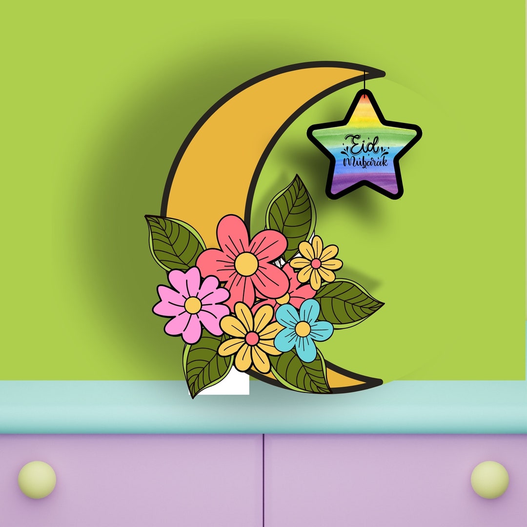 Printable DIY Kid's Eid Craft Printable Eid Craft Kids Printable Eid ...