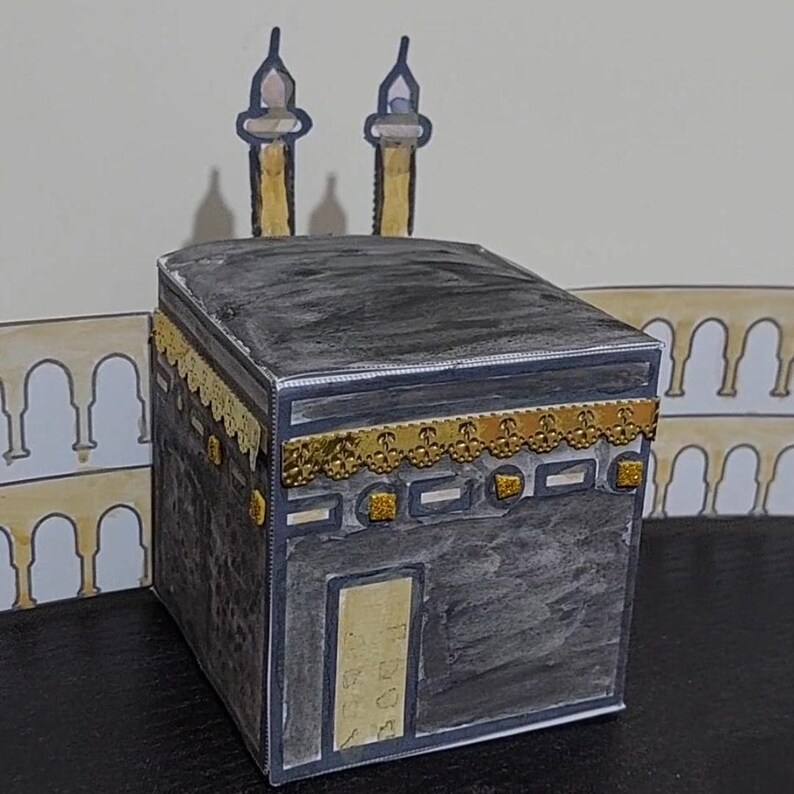 Printable Build the Kaaba Craft Printable Islamic Kid's Craft Printable ...