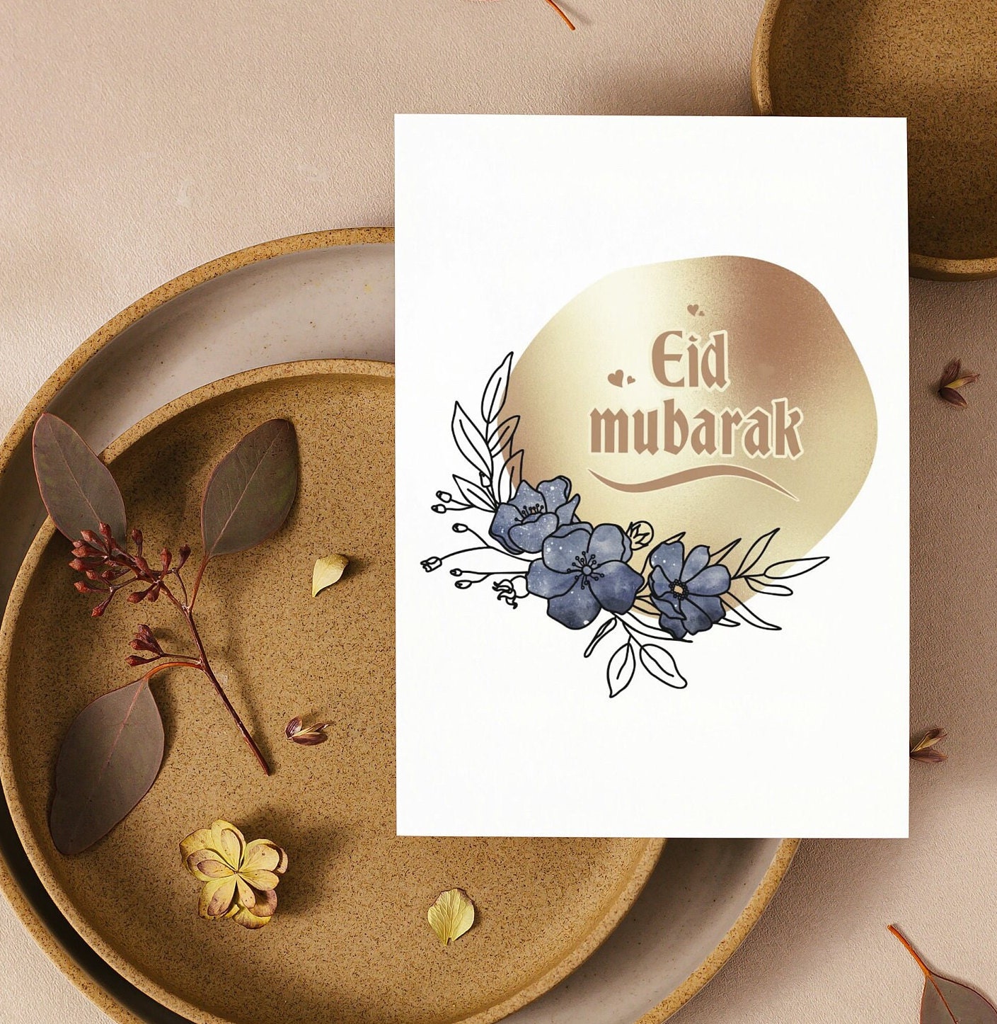 3 Printable Eid Mubarak Cards Printable Eid Cards Printable Digital Eid ...
