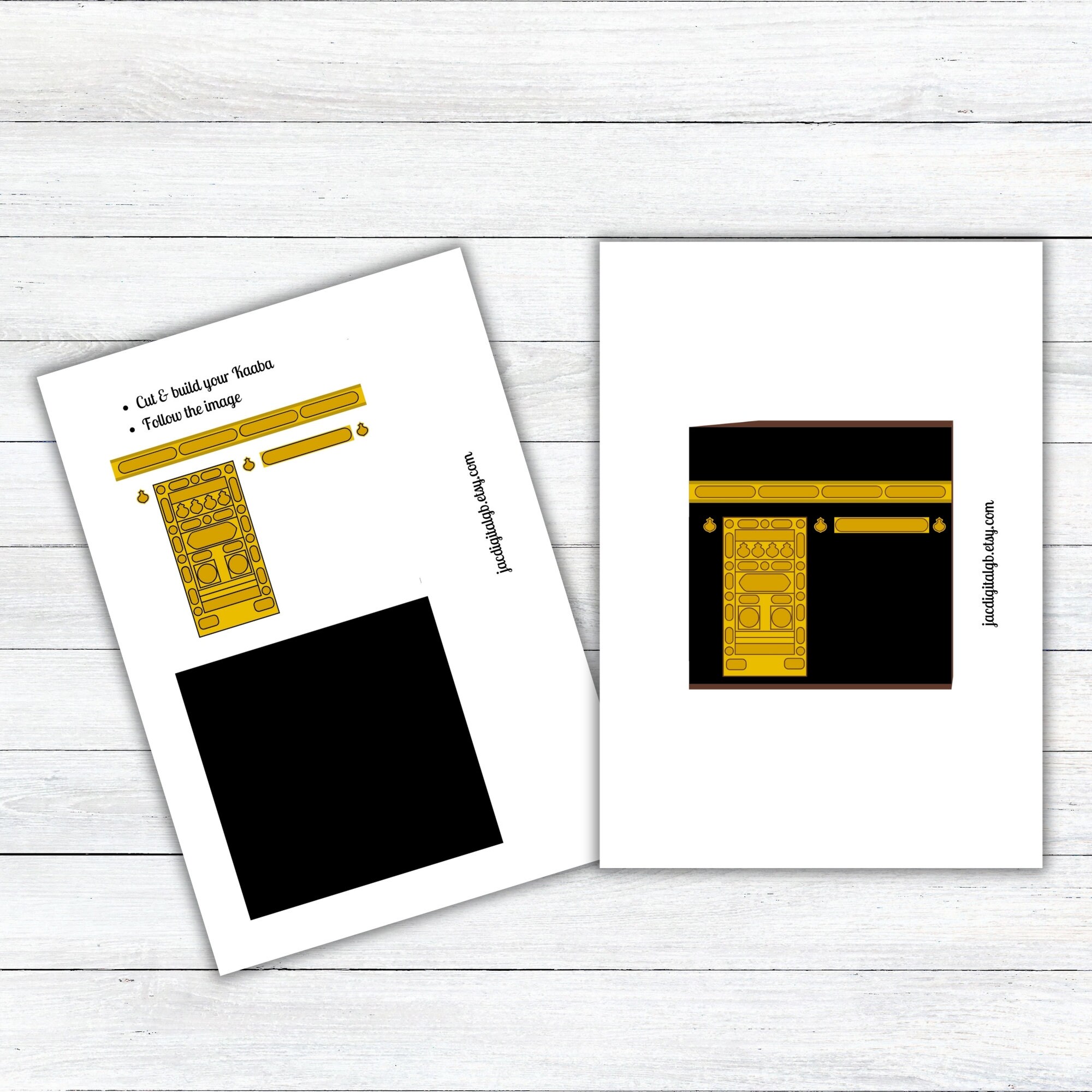 Printable Build A Mosque Craft Printable Islamic Kid's Craft Printable ...