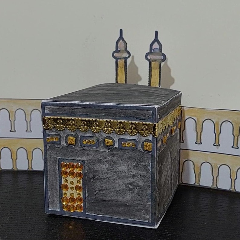 Printable Build the Kaaba Craft Printable Islamic Kid's Craft Printable ...
