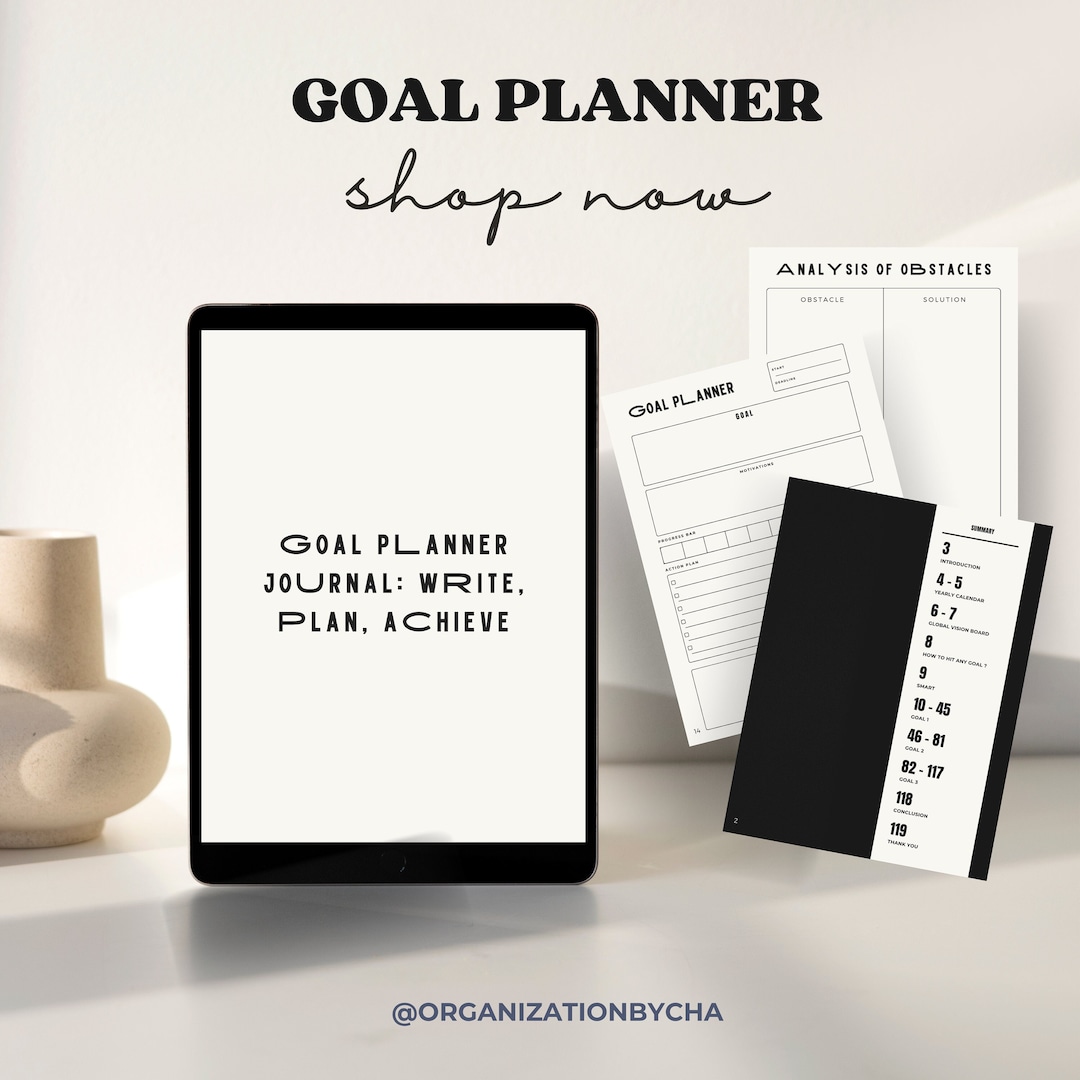 Goal Planner Journal 2024: SMART Goals, Vision Boards, Habit Tracker ...