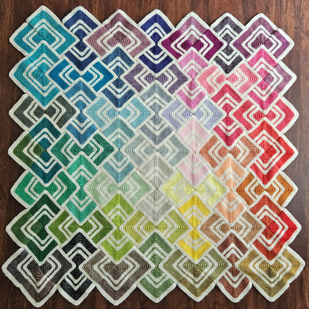 READY TO SHIP * Sliding Tiles Blanket - Etsy