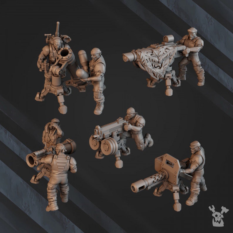 Green Hell Div Heavy Weapons Team - Dakkadakka.store - Etsy