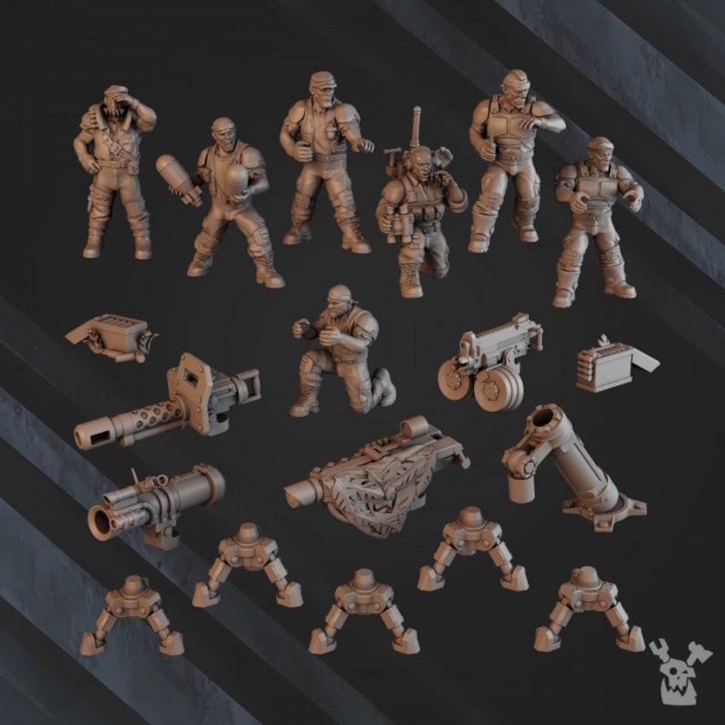 Green Hell Div Heavy Weapons Team - Dakkadakka.store - Etsy