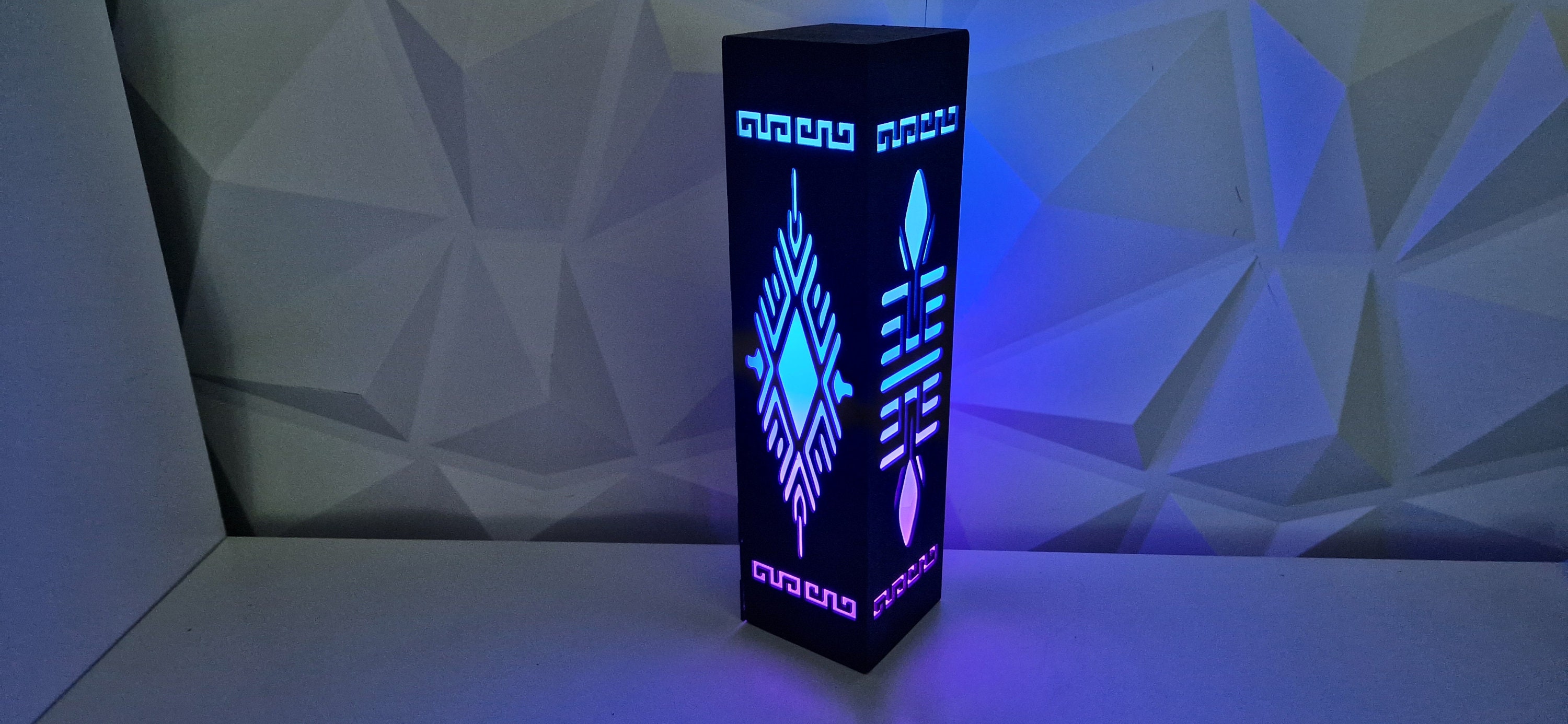 Aztec Mythology Light, Aztec Symbols Night Light, Sci-fi Lamp, Mayan ...