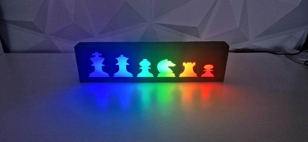 Chess Light, LED Night Light, USB Gadget, Puzzle Lighting, Desk Set Up ...