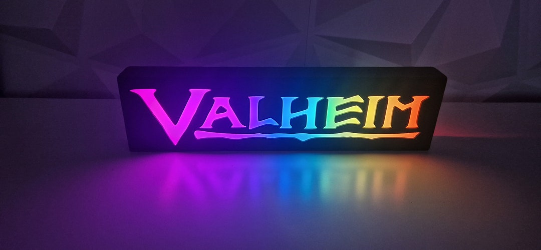 Valheim Themed Light, Gamer Gift Night Light, Neon USB Gadget, Game ...