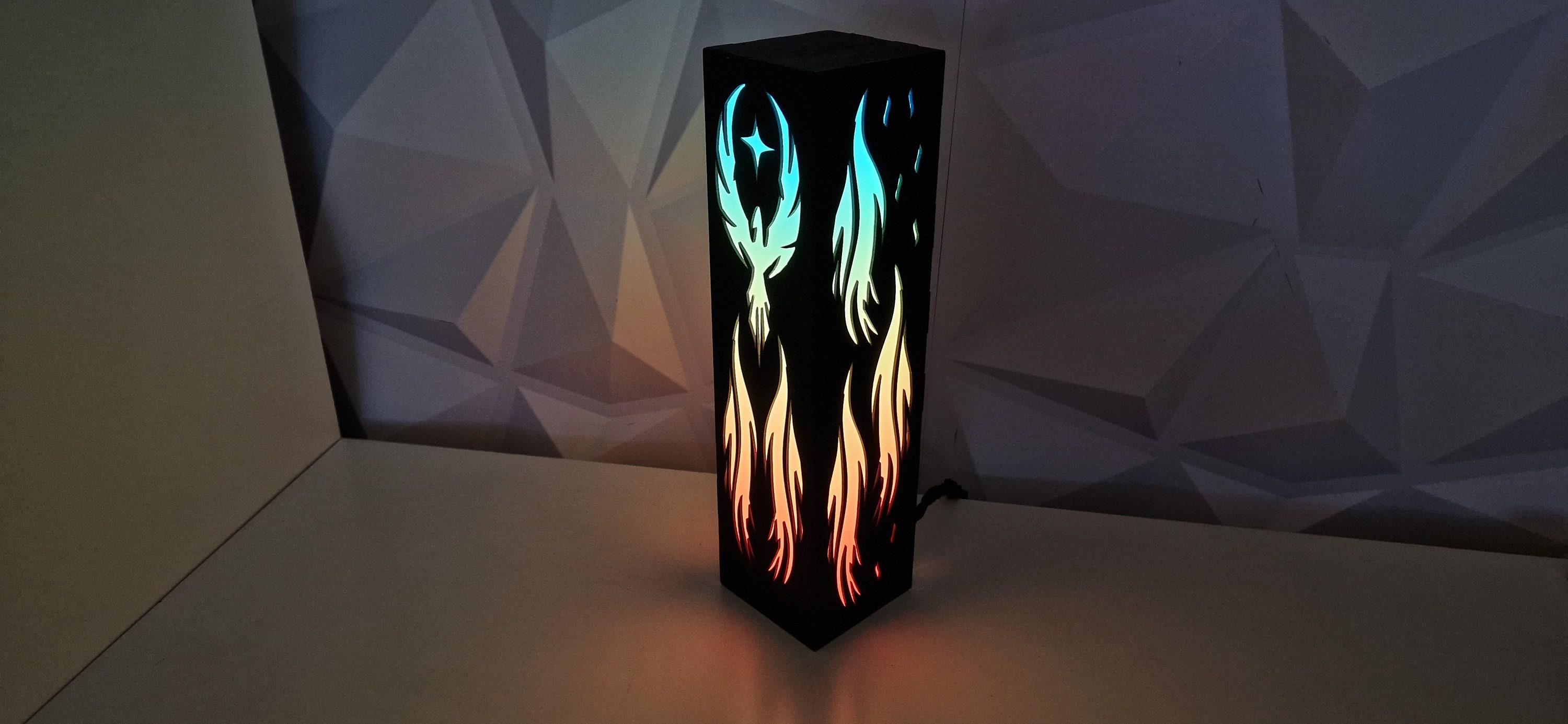 Phoenix Light, Mythology Table Lamp, LED Night Light, Mythical Creature ...