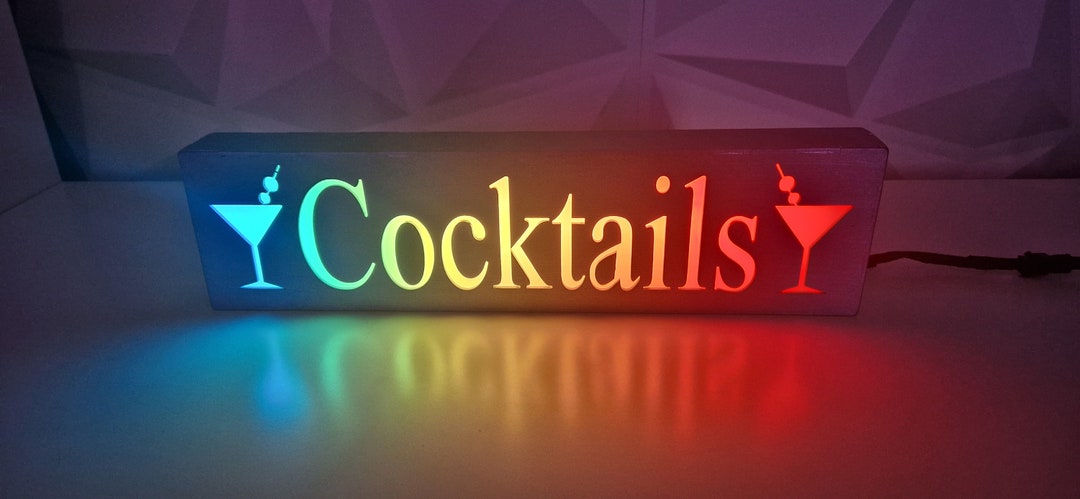 Cocktails Light, Bar Night Light, Bar Counter Accessory, Pub Lighting ...