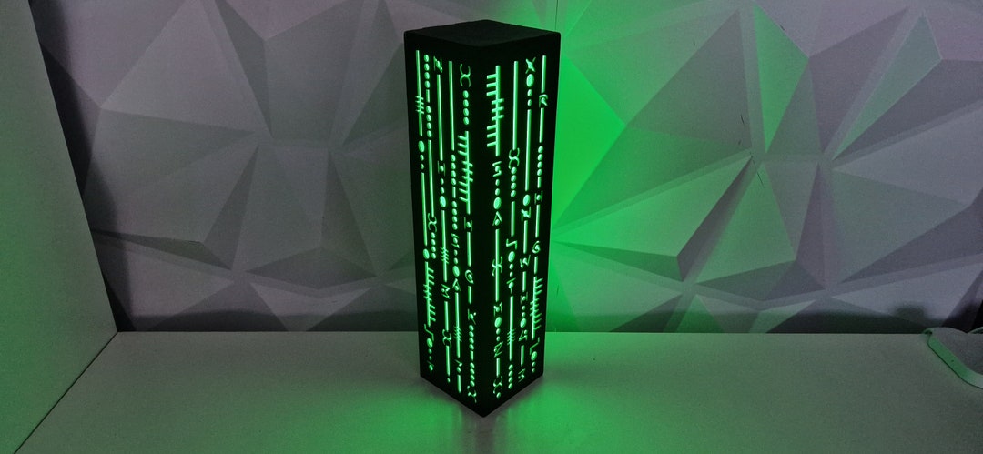 Alien Computer Code Light, LED Night Light, Sci-fi Lamp, Cyberpunk ...
