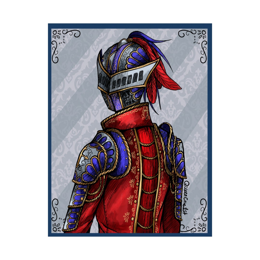Knight Portrait Fantasy Art Fantasy Print Art Print - Etsy