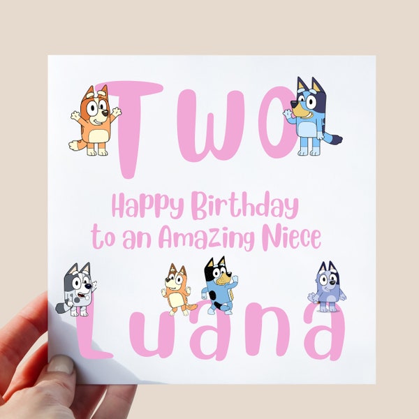Bluey 2nd Card - Etsy