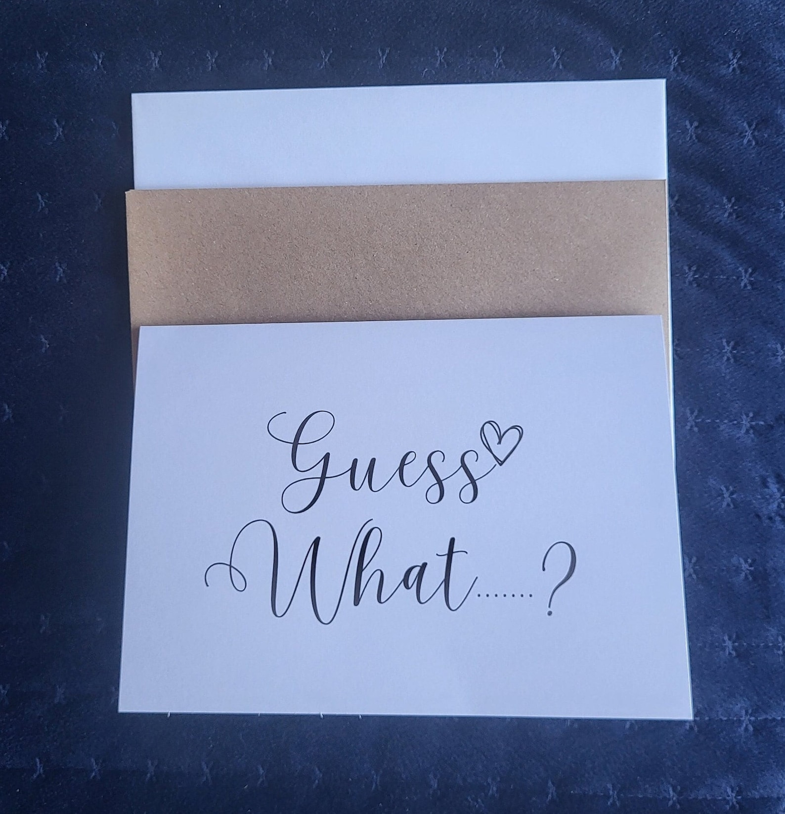 Guess What Pregnancy Announcement Card: New Parent Surprise - Etsy