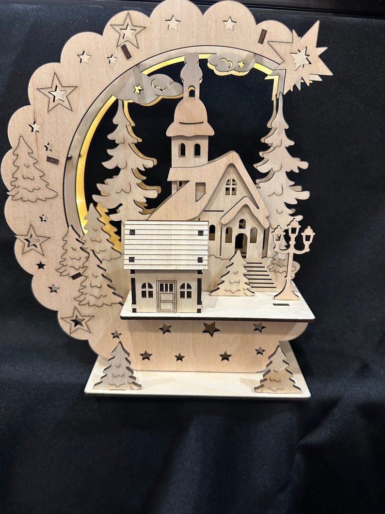 Light up Christmas Village - Etsy