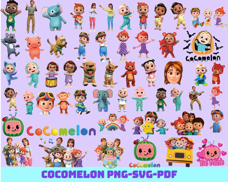 Mega Cartoon Layered Bundle , Cartoon Cut Files , Cartoon PNG-PDF-SVG ...