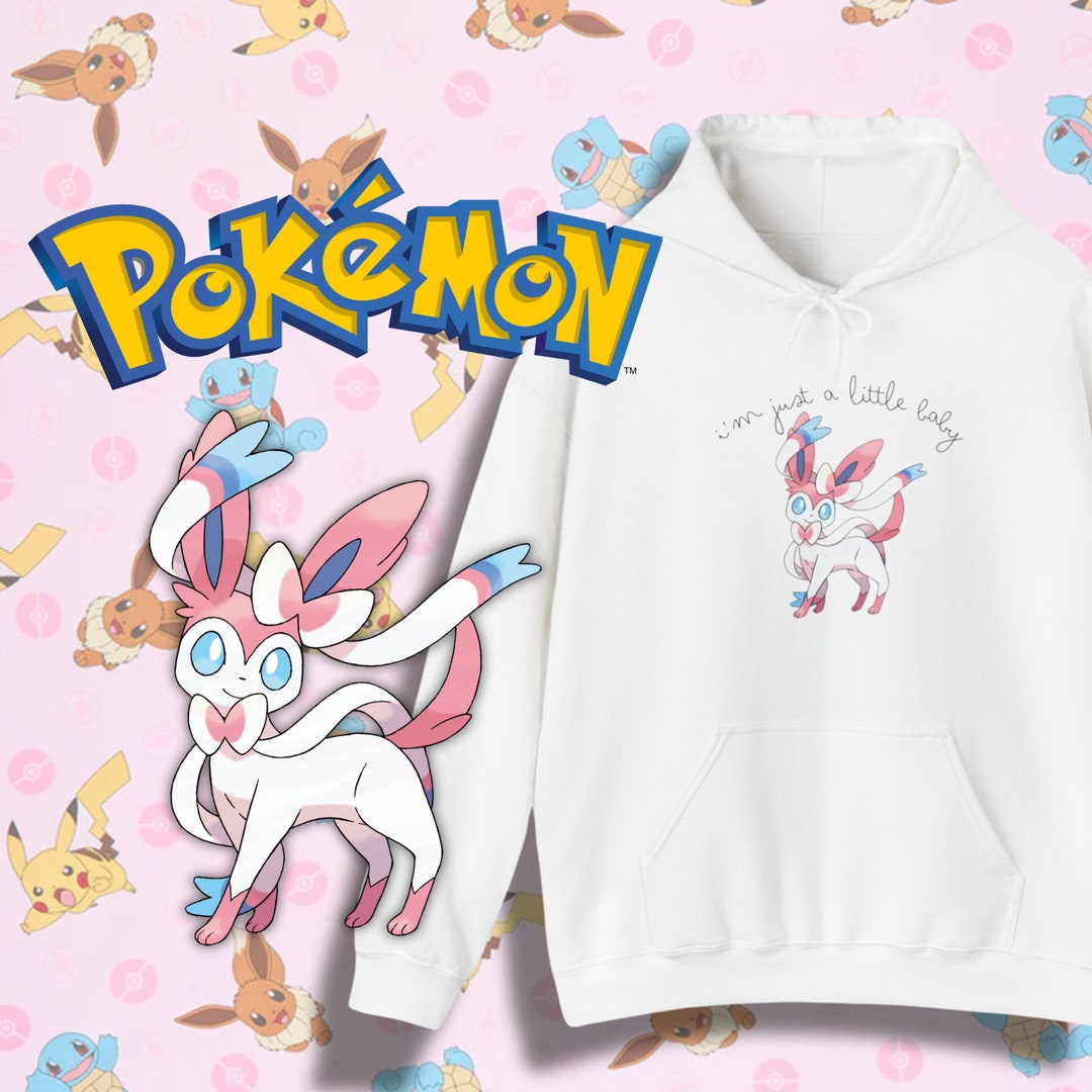 Just a Little Baby Sylveon Cute Pokemon Kawaii Gift Gamer Merch Hoodie ...
