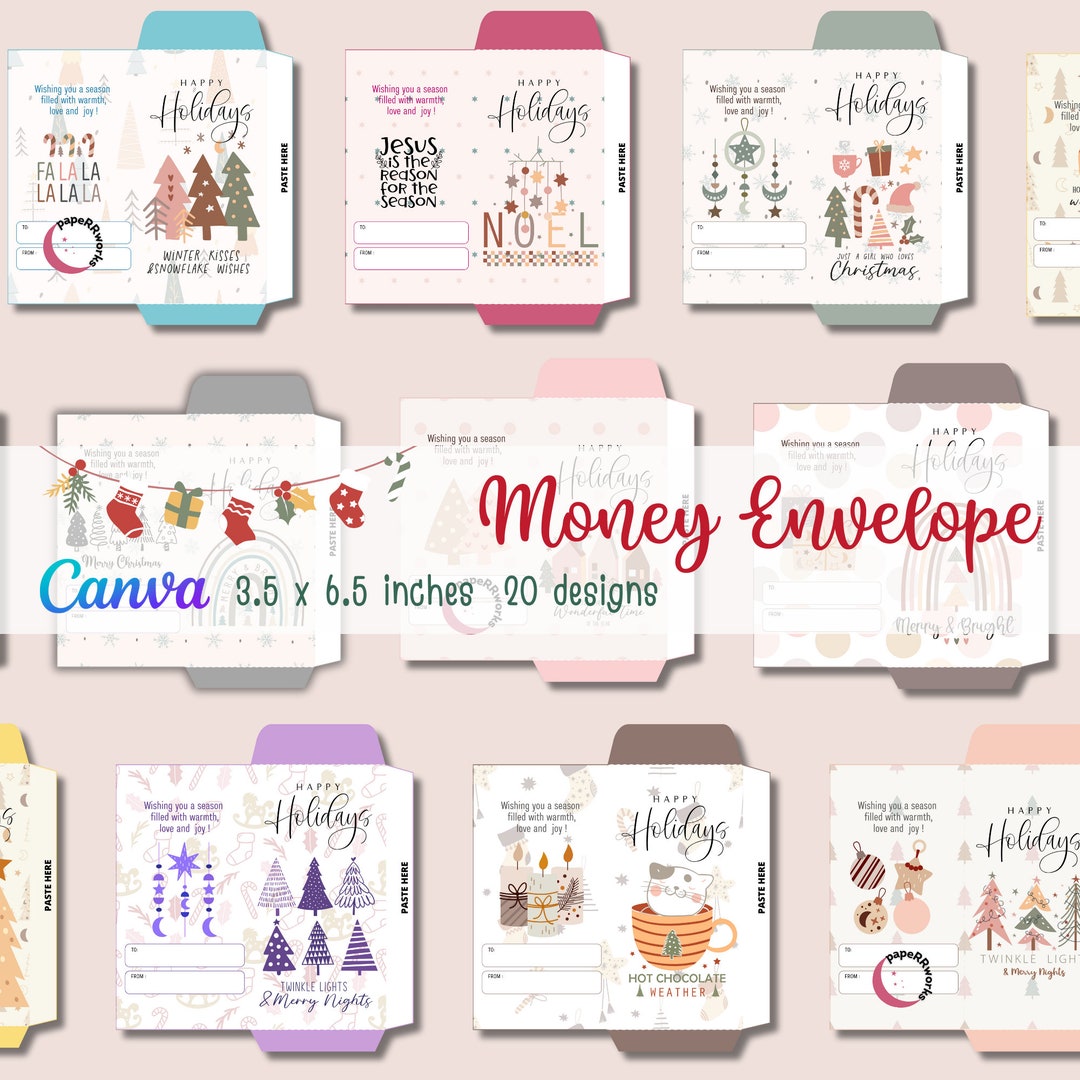 Christmas Money Holder, Christmas Money Card, Money Envelope ...